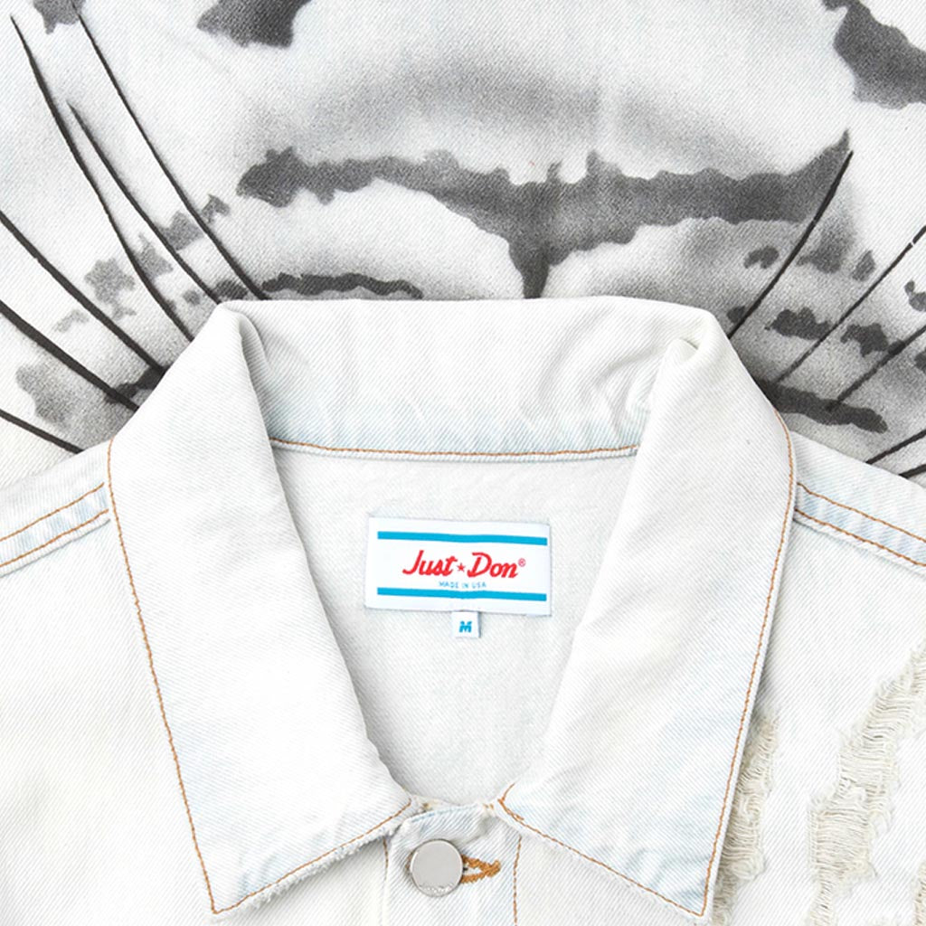 Tiger Airbrush Trucker - Light Indigo – Feature