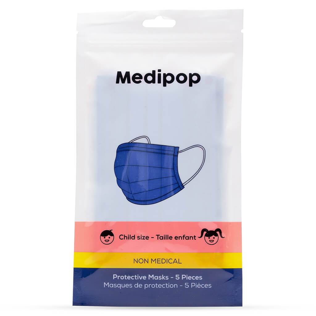 AFFTIER0 Protective Masks Child 5 Pack - Neon Blue – Feature