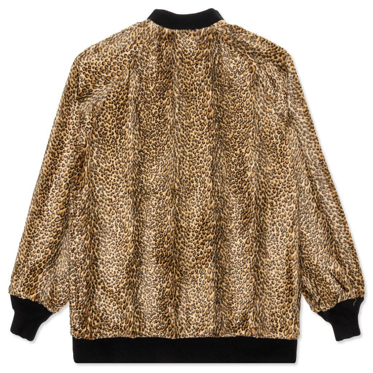 Reversible Rib Collar Jacket - Black/Leopard – Feature