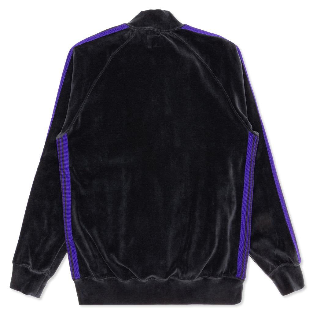 Velour Rib Collar Track Jacket - Charcoal – Feature