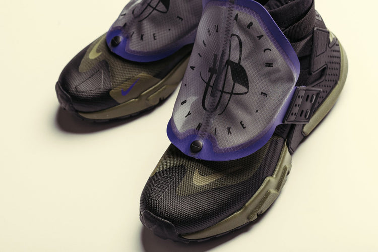 Air Huarache Gripp QS - Black/Olive Canvas-Indigo Burst – Feature