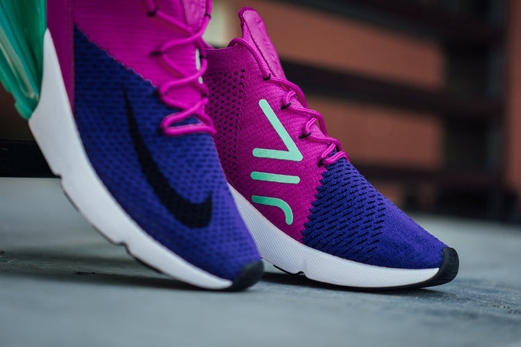 Air Max 270 Flyknit - Deep Royal Blue/Black/Fuchsia Flash – Feature