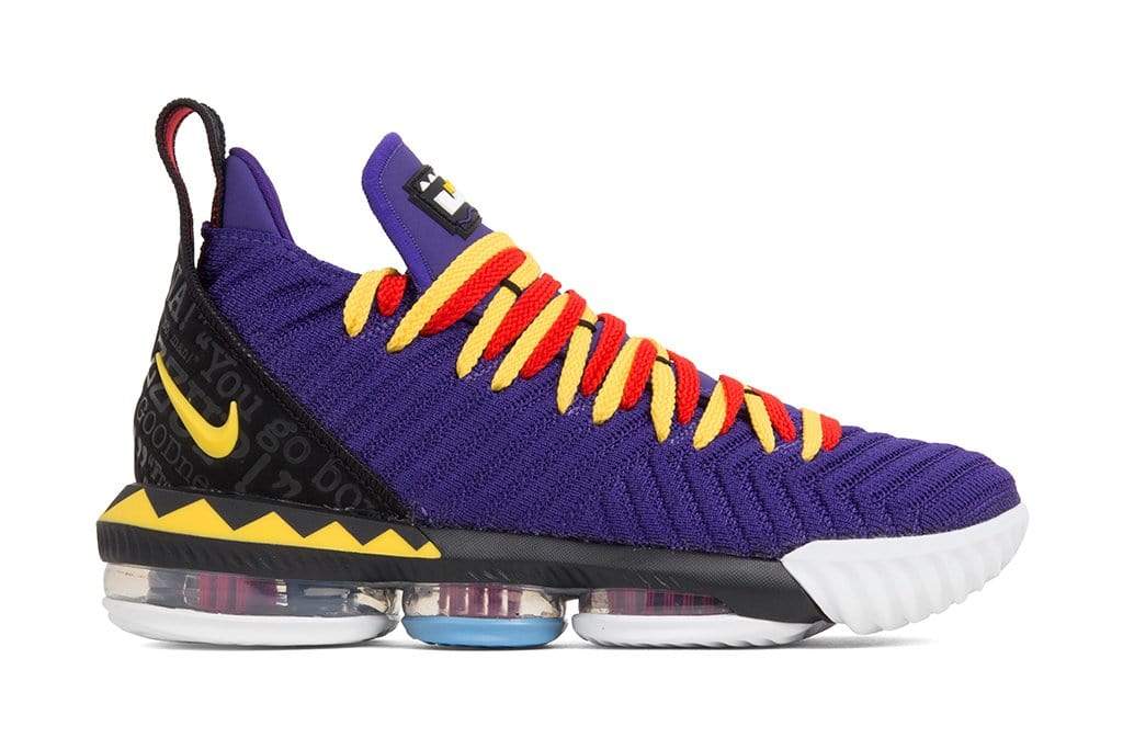 LeBron XVI "Martin" - Court Purple/Tour Yellow – Feature