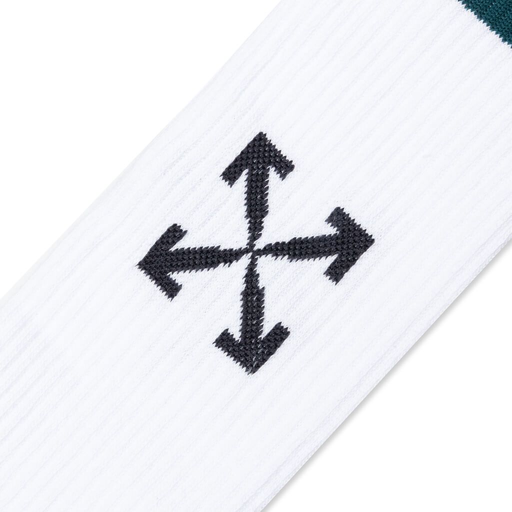 Extra Long Sport Socks - White/Red – Feature