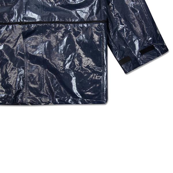 Glossy Velcro Coat - Medium Grey – Feature