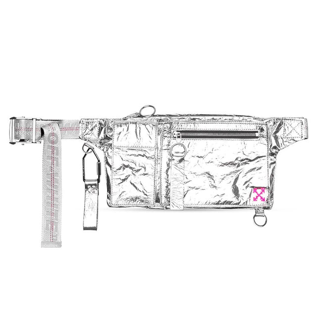 Off-White c/o Virgil Abloh Silver Fanny Pack | Feature