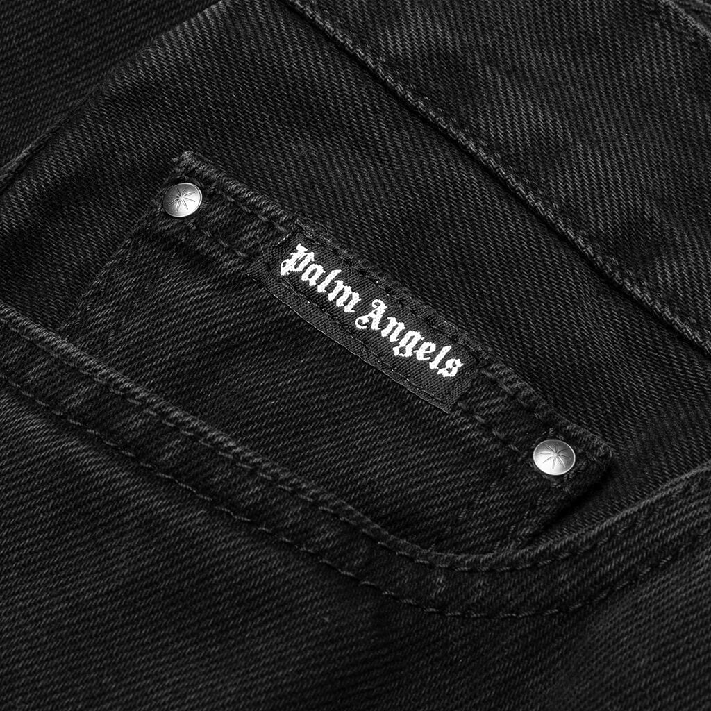Back Logo 5 Pockets - Black/White – Feature