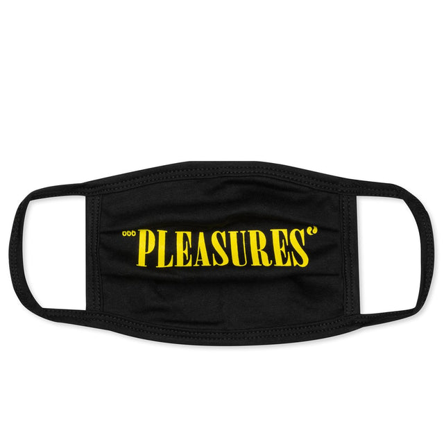 Pleasures Core Logo Face Mask - Black – Feature
