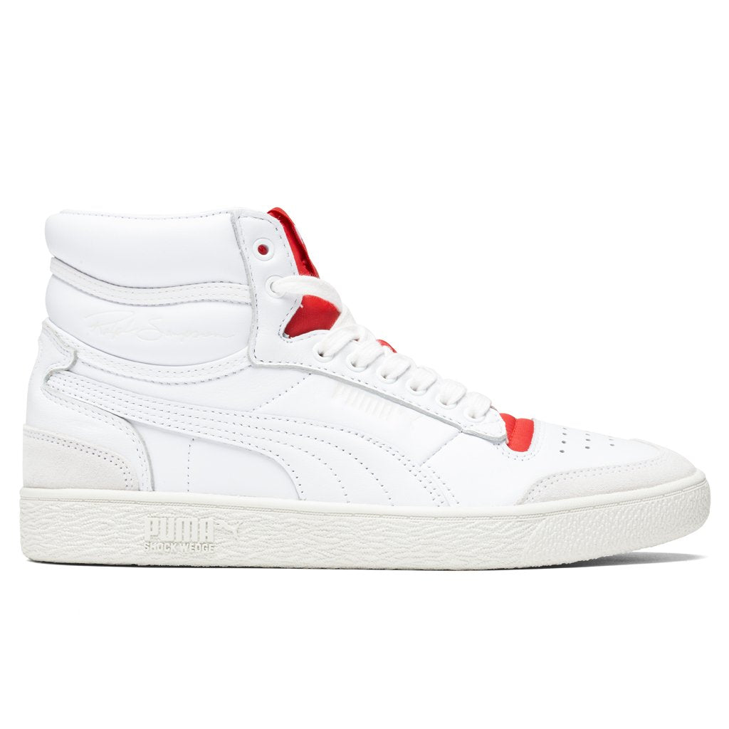 Puma x R. Dassler Legacy COL Ralph Sampson Mid - White/High Risk Red ...