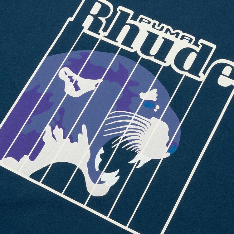 Puma x Rhude Graphic Tee - Blue Wing Teal – Feature