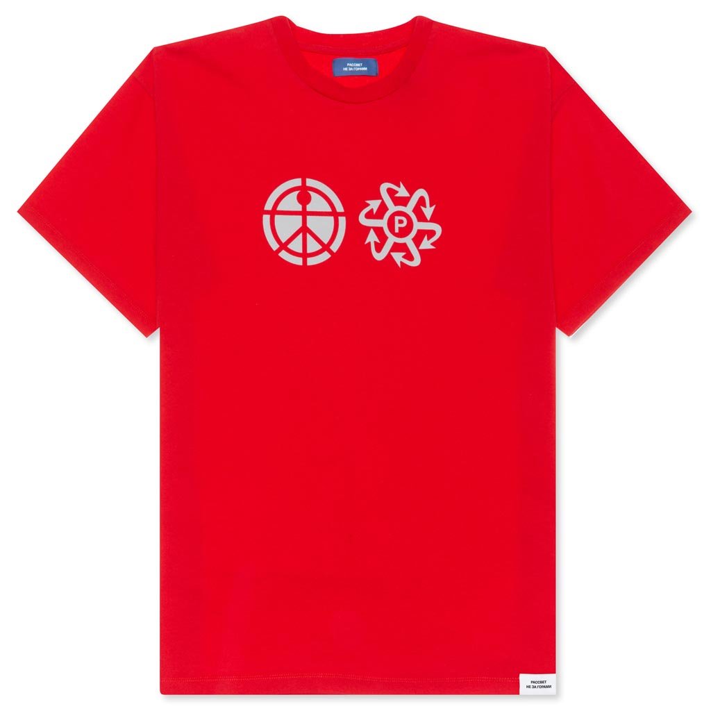Print Logo T-Shirt - Red – Feature