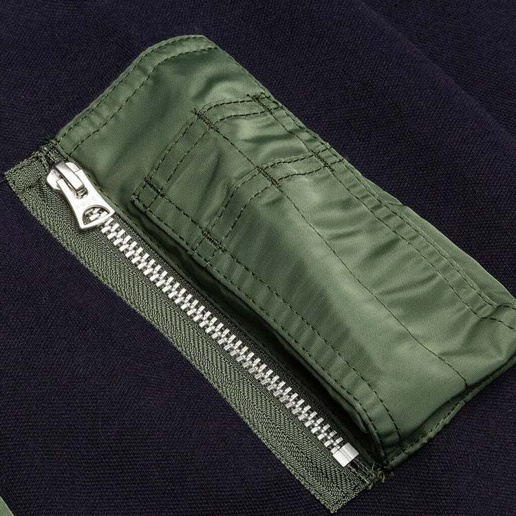 Sponge Sweat x MA-1 Hoodie - Navy/Khaki – Feature