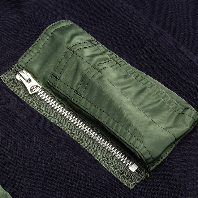 Sponge Sweat x MA-1 Pullover - Navy/Khaki – Feature