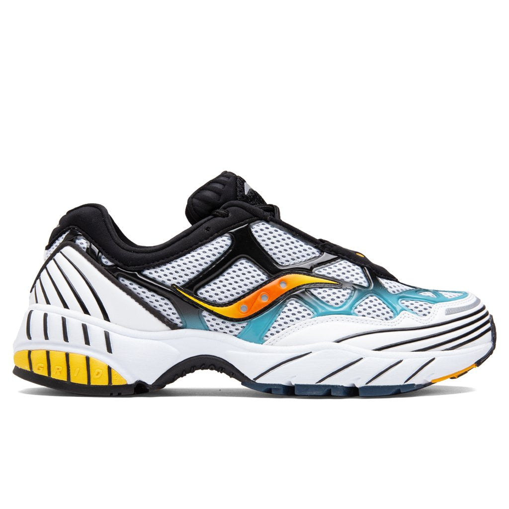 Saucony Grid Web OG Sneaker - White/Grey/Blue | Feature