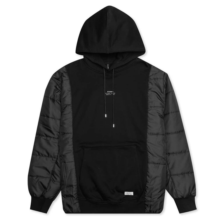 Stacked Puffer Hoodie - Black – Feature
