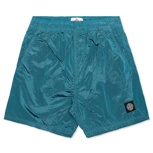 Nylon Metal Shorts - Turquoise – Feature