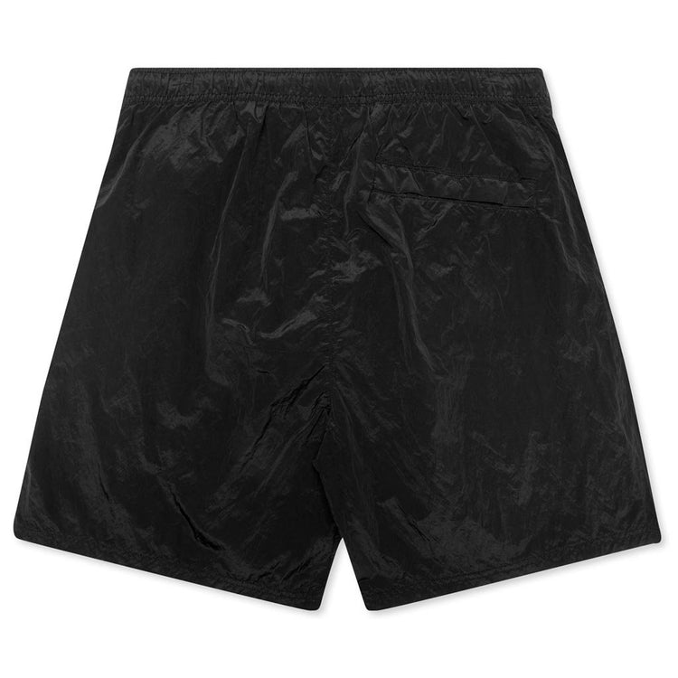 Nylon Metal Swim Trunks - Black – Feature