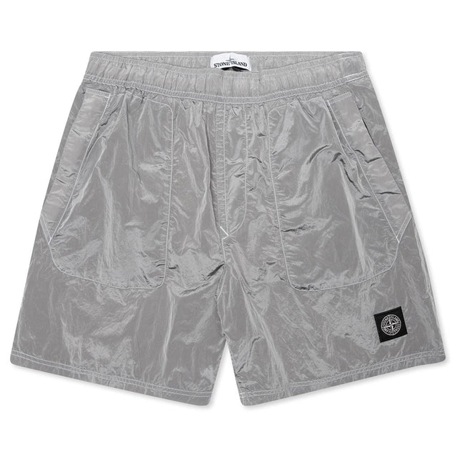 Nylon Metal Swim Trunks - Dust Grey – Feature