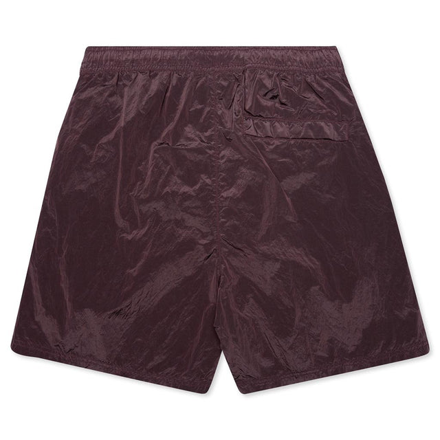 Nylon Metal Swim Trunks B0943 - Mahogany Brown – Feature