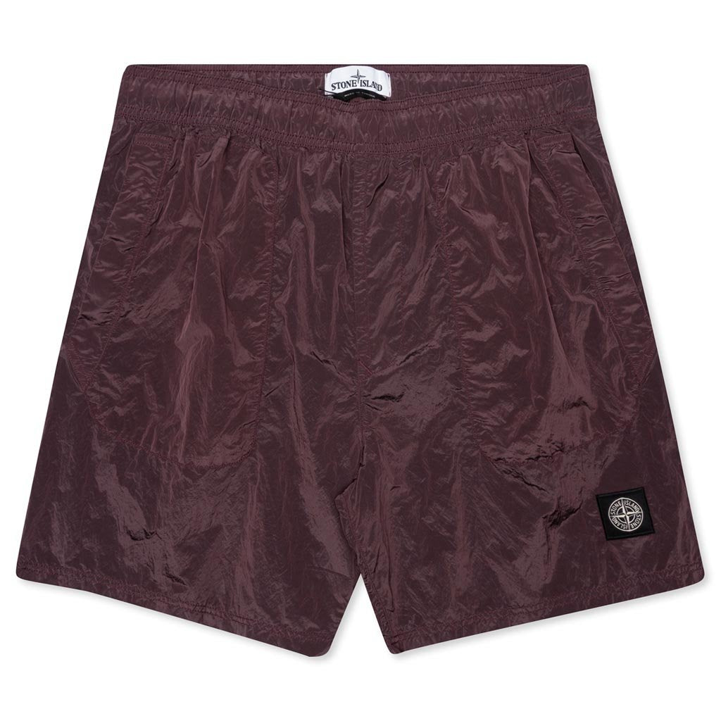 Nylon Metal Swim Trunks B0943 - Mahogany Brown – Feature