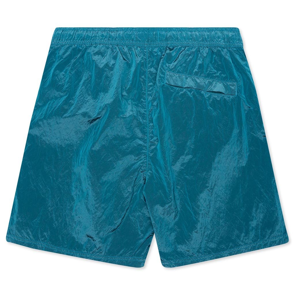 Nylon Metal Swim Trunks - Turquoise – Feature