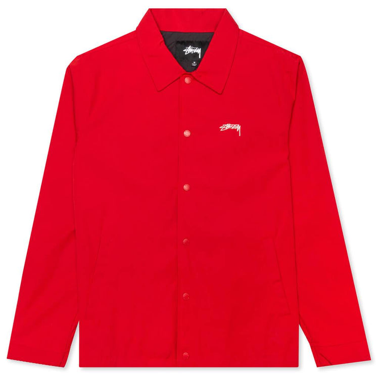 Classic Coach Jacket - Red – Feature