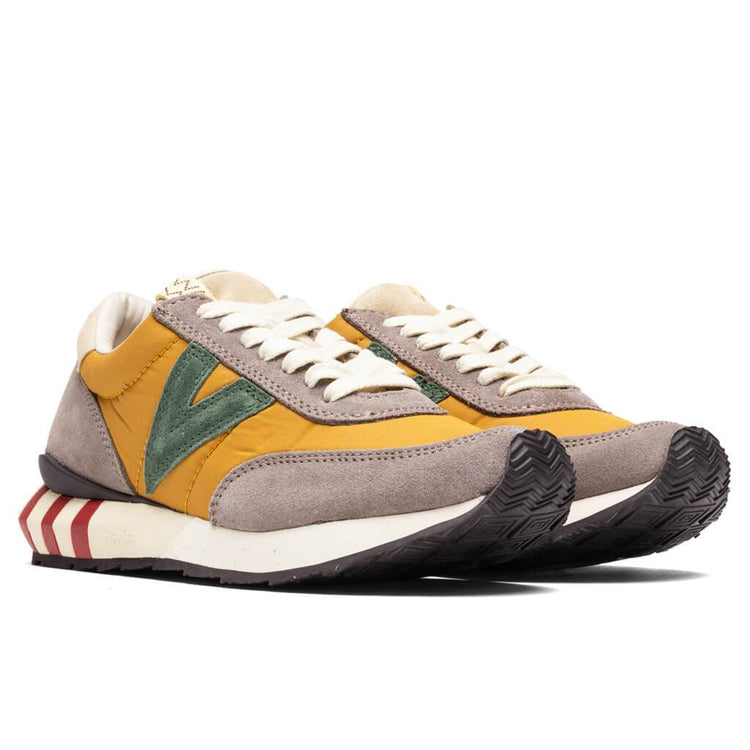 Visvim Attica Trainer Retro Sneaker - Mustard | Feature