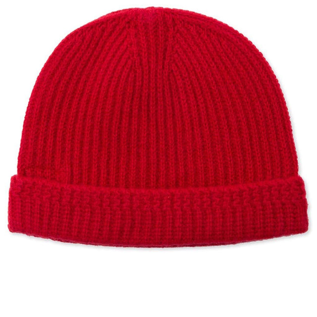 Wool Knit Beanie - Red – Feature