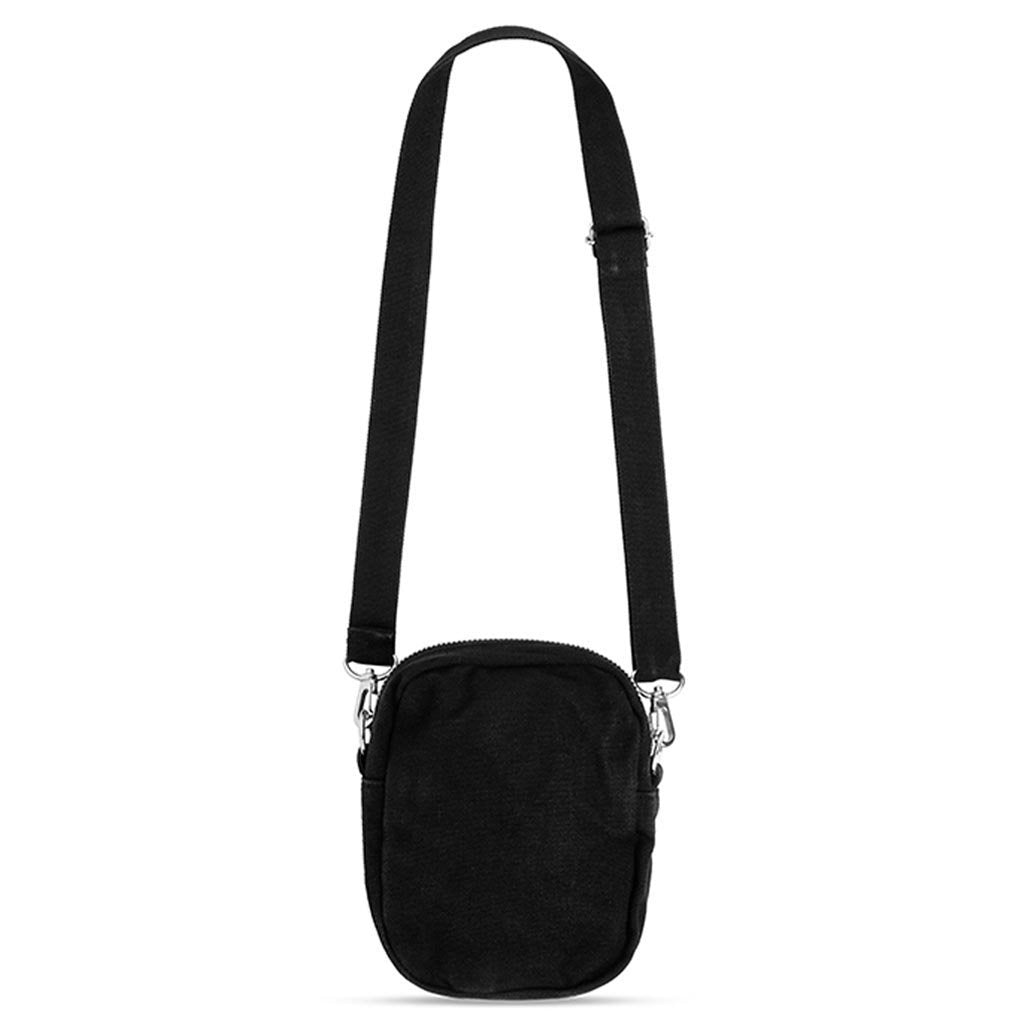 Washed Canvas Shoulder Bag - Black – Feature